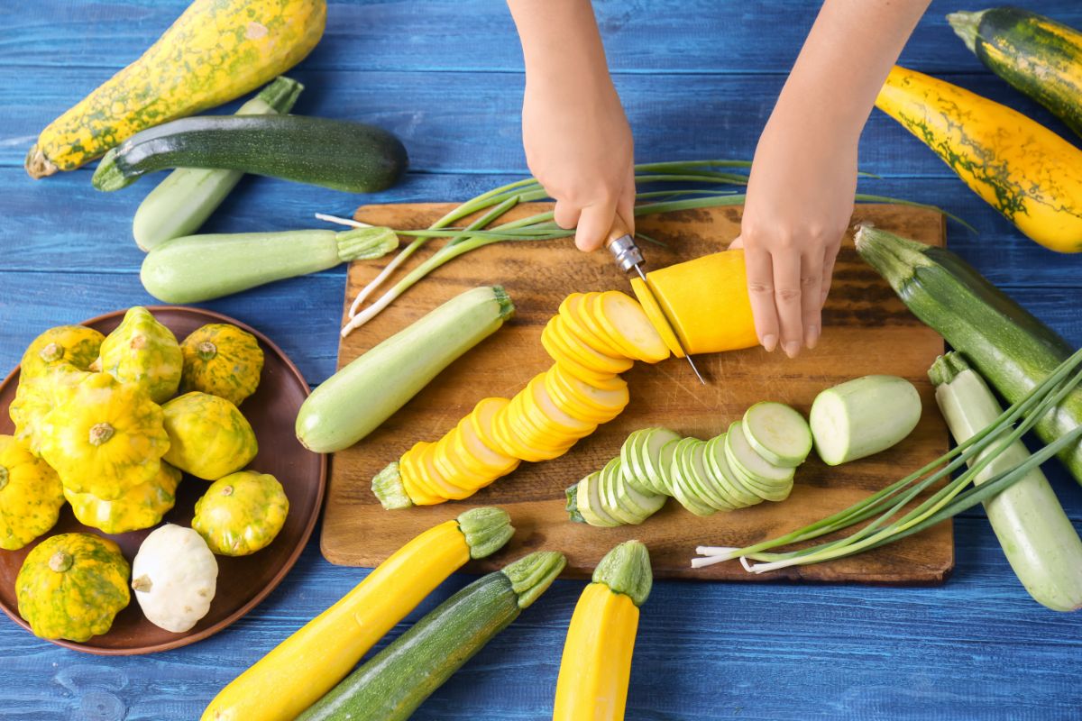 Home Canning Zucchini with Tomatoes and Zucchini Pickles